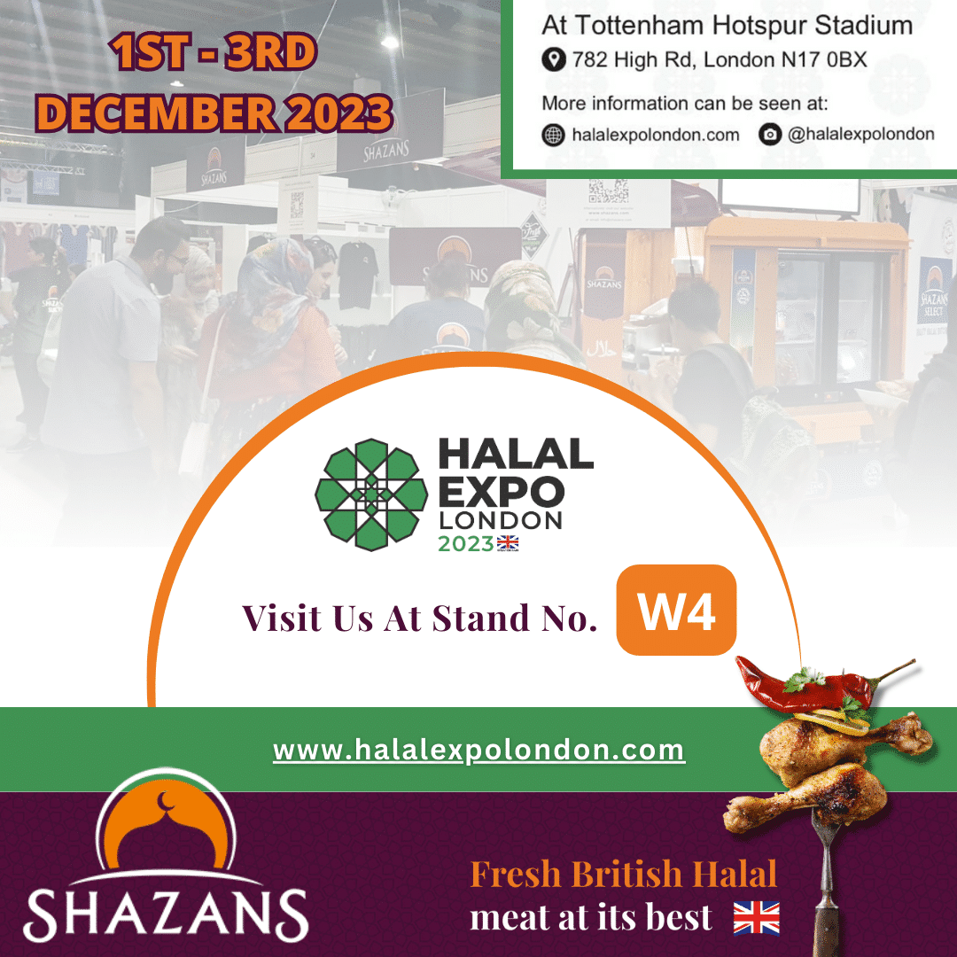 Shazans exhibiting at the Halal Expo London 2023 – Shazans